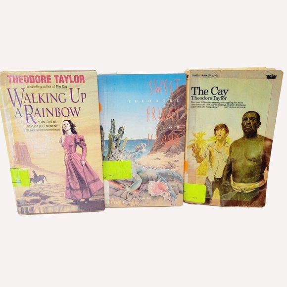 Other | 3 Vtg Theodore Taylor Books Walking Up A Rainbow The Cay Sweet ...